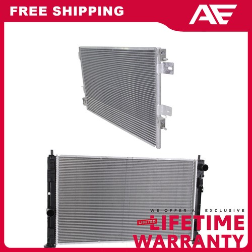 A/C Condenser + Radiator Kit For 07-14 Dodge Avenger Caliber Chrysler ...