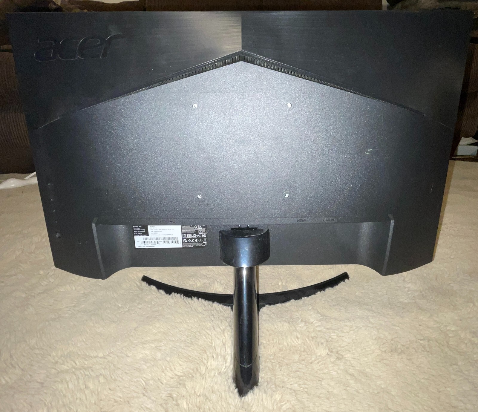 Acer K243Y 24" Class FHD IPS Computer Monitor - Black for sale online ...