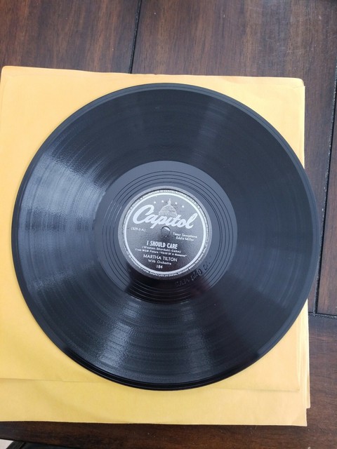 vintage 78 RPM shellac record Capitol 184 Martha Tilton Should Care ...