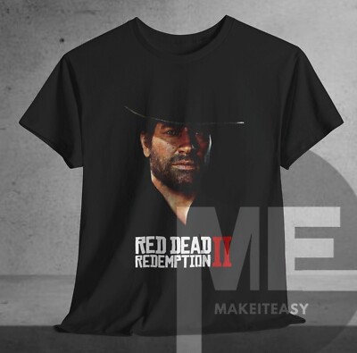 Red Dead Redemption 2 T-shirt Arthur Morgan Tee fan game gift | eBay