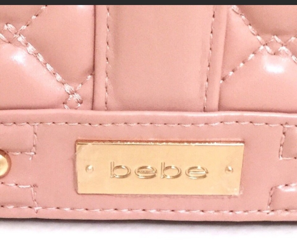 Bebe Quilted Studded Purse hand bag NWT Dusty Rose pink NEW Crossbody ...