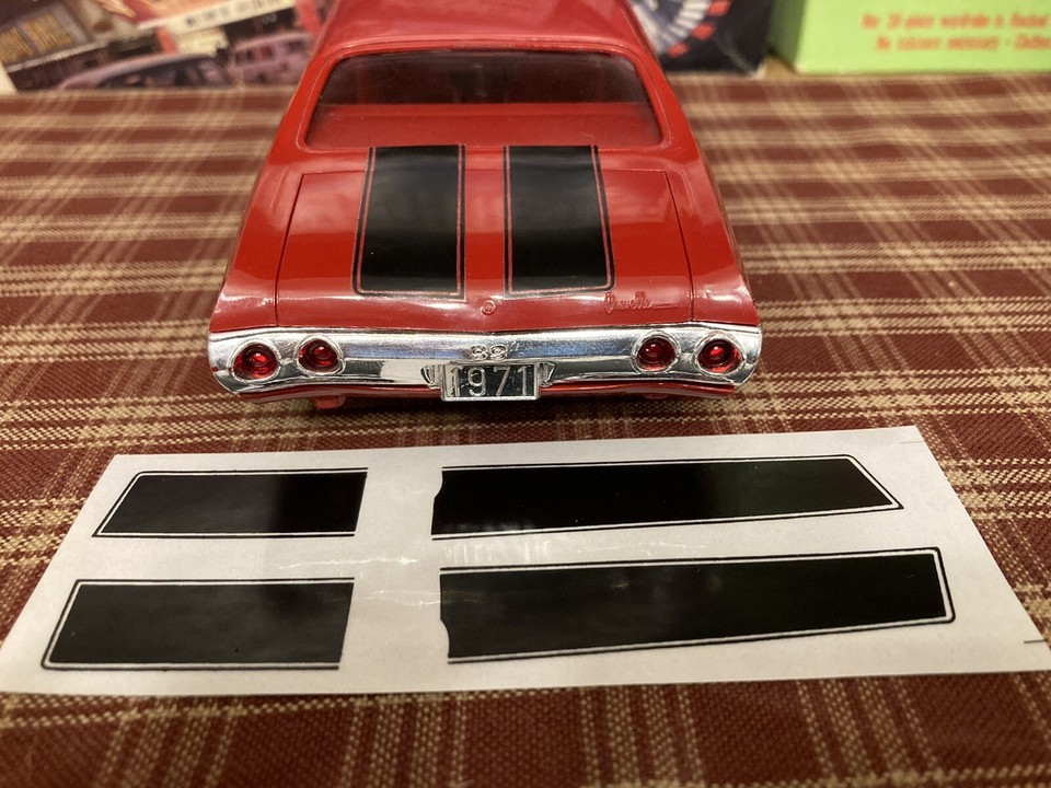 1970 CHEVELLE SS 454 CHEVROLET PROMO CAR 1971 MODEL "J-Kraft" DECAL ...