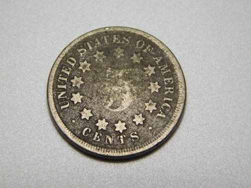 VINTAGE US COIN 1867 NO RAYS SHIELD NICKEL | eBay