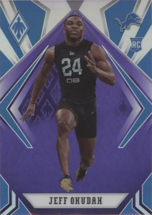 2020 Panini Phoenix - Rookies Jeff Okudah #143 Purple /149 (RC) for ...