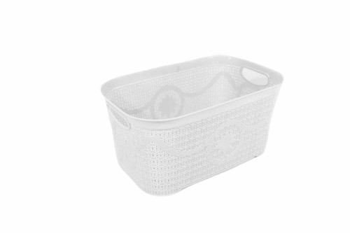 Large Plastic Laundry Bin Clothes Washing Basket Hamper Toilet Brush ...