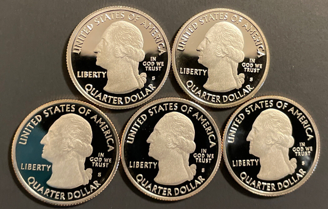 2015~S~ ATB America the Beautiful Quarters Clad Proof - Complete Mint 5 ...