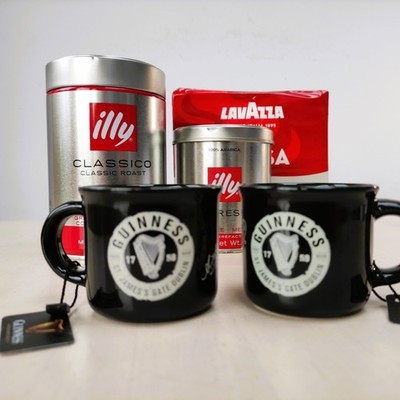 Guinness Espresso cups, 2 Black Bottle Top label cups | eBay