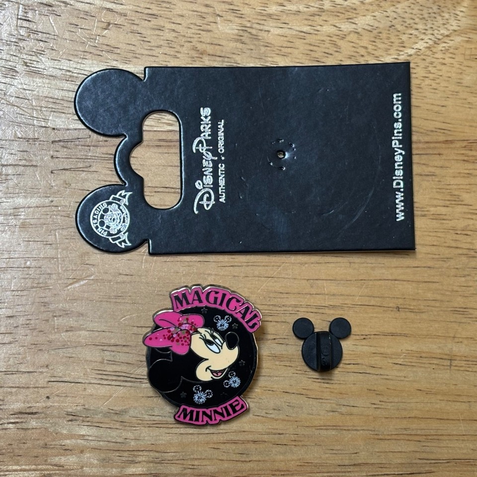Disney Parks Magical Minnie Mouse Pink Bow Circular Disney Character ...