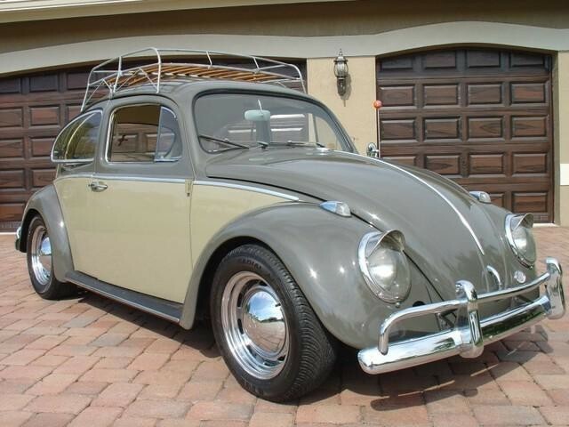 VW BUG BUGGY SMOOTH CHROME HEADLIGHT EYEBROWS VW SUPER BEETLE BUG GHIA ...