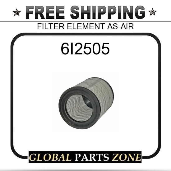 CATERPILLAR 6I2505 - Air filter cross reference