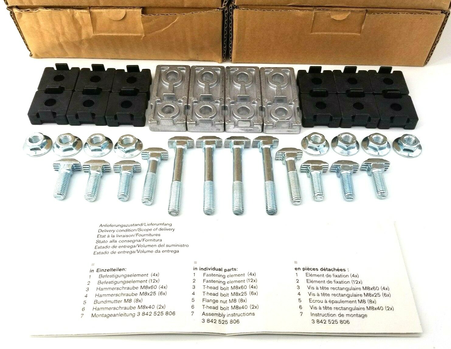 NEW Bosch Rexroth 3 842 525 110 Bolt Connector Kit, BS2/SE, 3842525110 ...