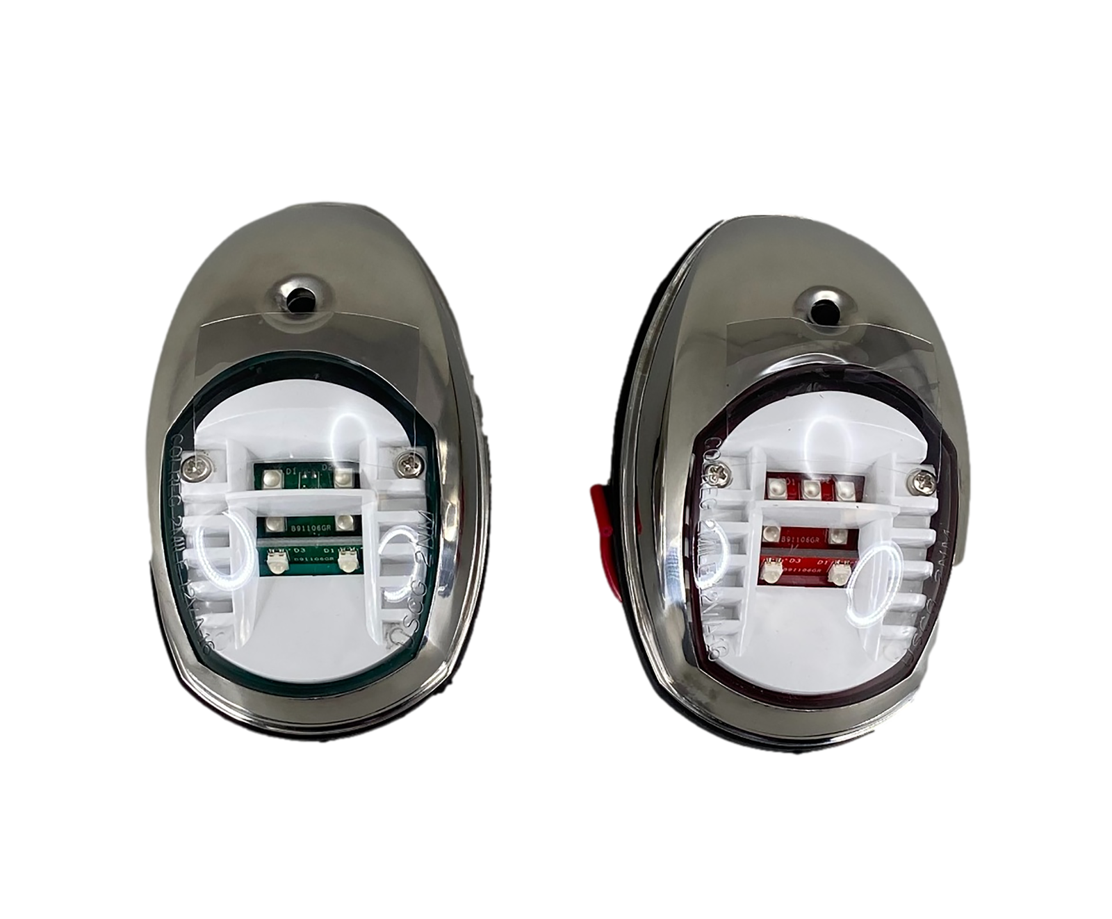 PactradeMarine SS304 LED NAV Light Green Starboard Red Port SIL Surface ...