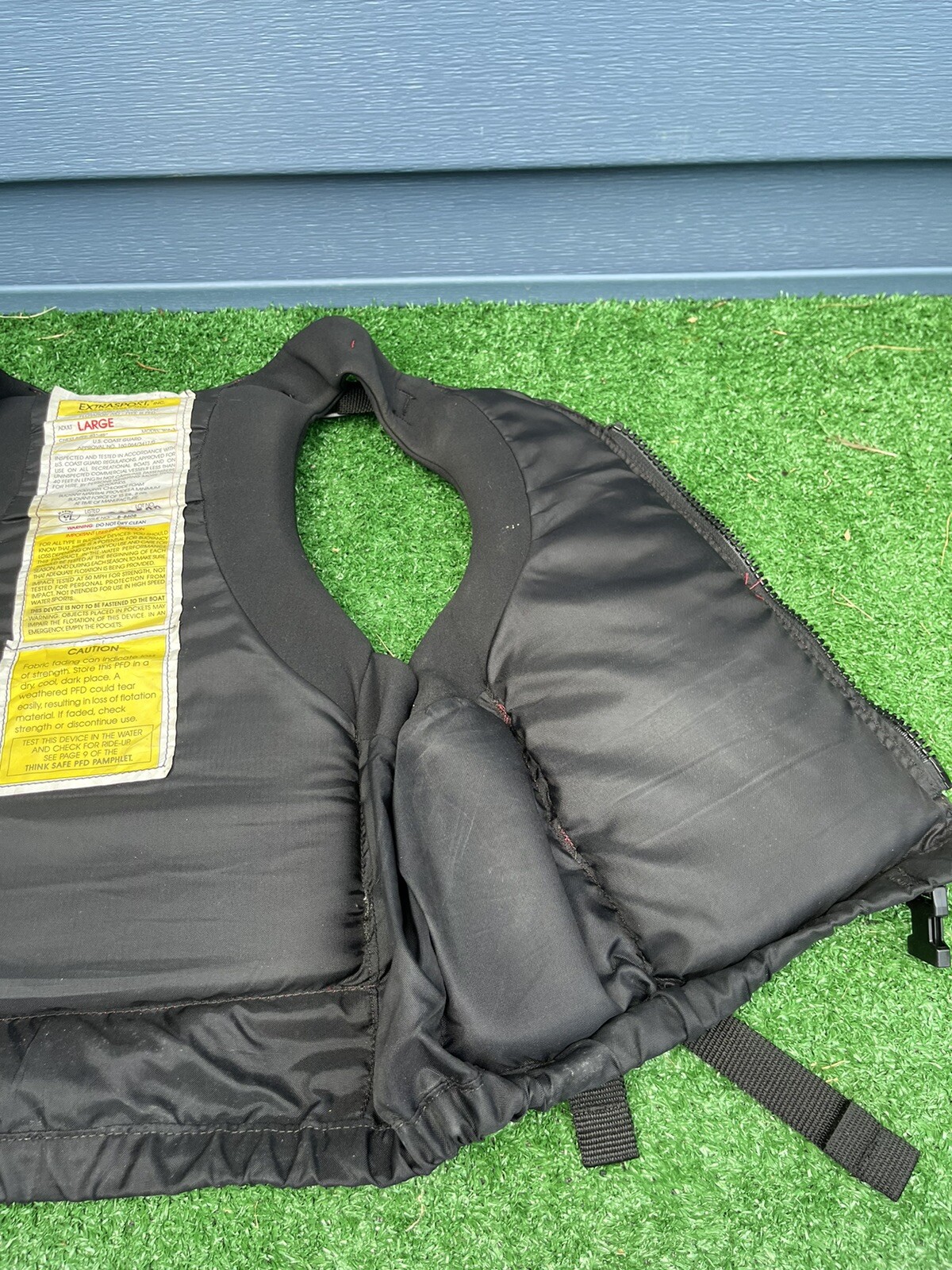 Extrasport PFD Life Vest Jacket - Rescue, sport: Red Sturdy LARGE Adult ...