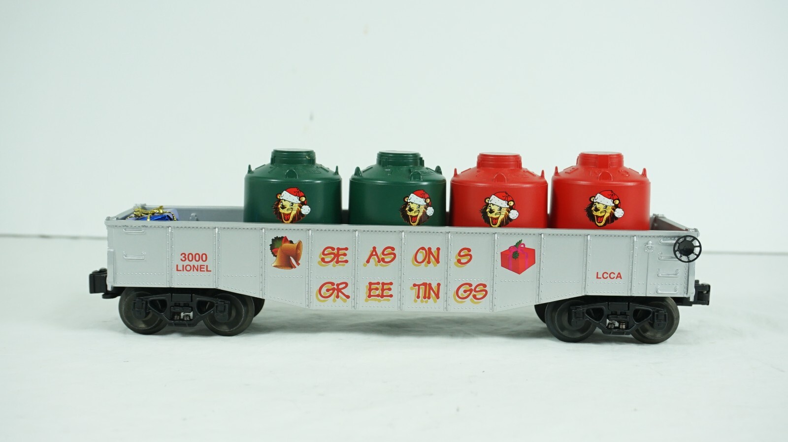 Lionel O Scale Limited Edition LCCA Christmas Gondola w Canister Load 6 ...