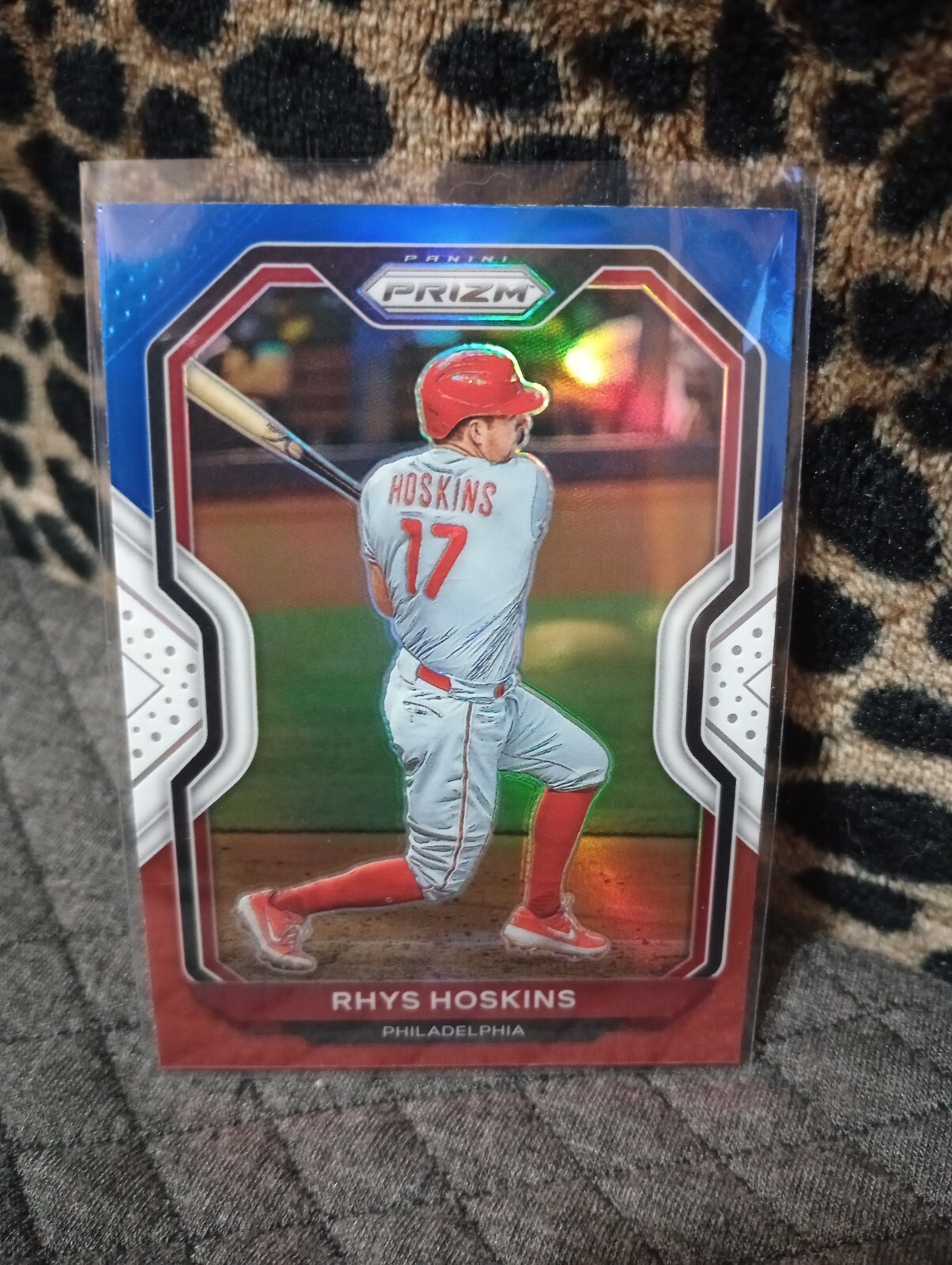 B5 2021 Panini Prizm Rhys Hoskins Red White and Blue Parallel #167 | eBay