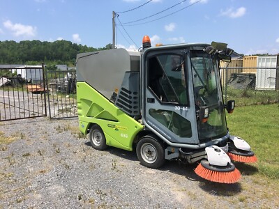 Tennant Green Machine 636 HS Diesel Street Sweeper w/Heat & Air | eBay