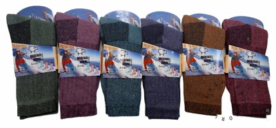6, 12 Pairs Mens Merino Wool Blend Fresh Feel Socks Winter Frendly UK ...