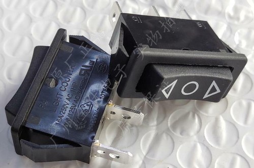 2pcs 3Pin 16A250V R4 Double Side Self-Reset Rocker Switch | eBay