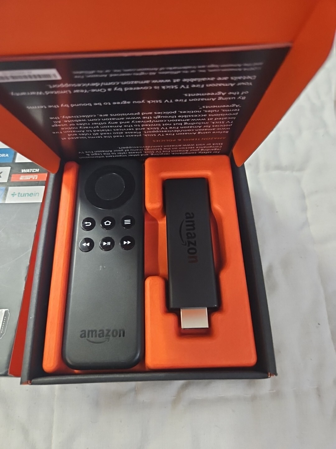 Amazon Fire TV Stick (1st Generation) Media Streamer - Black for sale ...