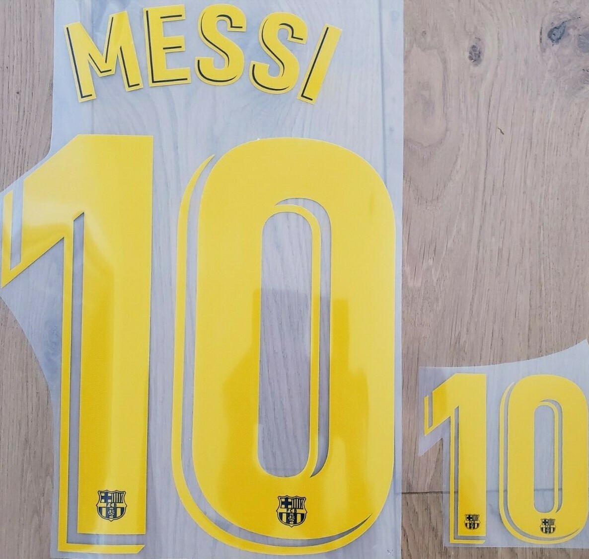 Barcelona Number and Name Printing Sets (Messi) Yellow | eBay