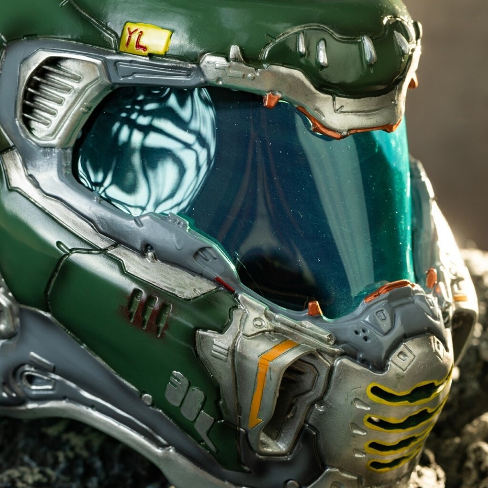 Replica Game DOOM Eternal Helmet Resin Adult Halloween Cosplay Props ...