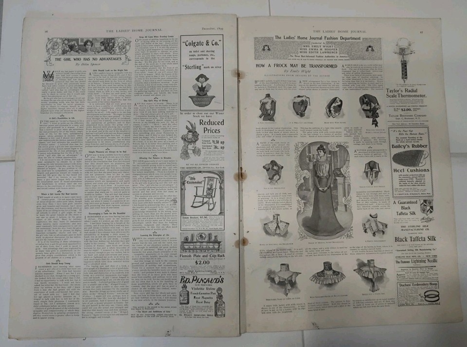Dec. Christmas 1899 Ladies Home Journal Magazine Girl Dolls Dancing ...
