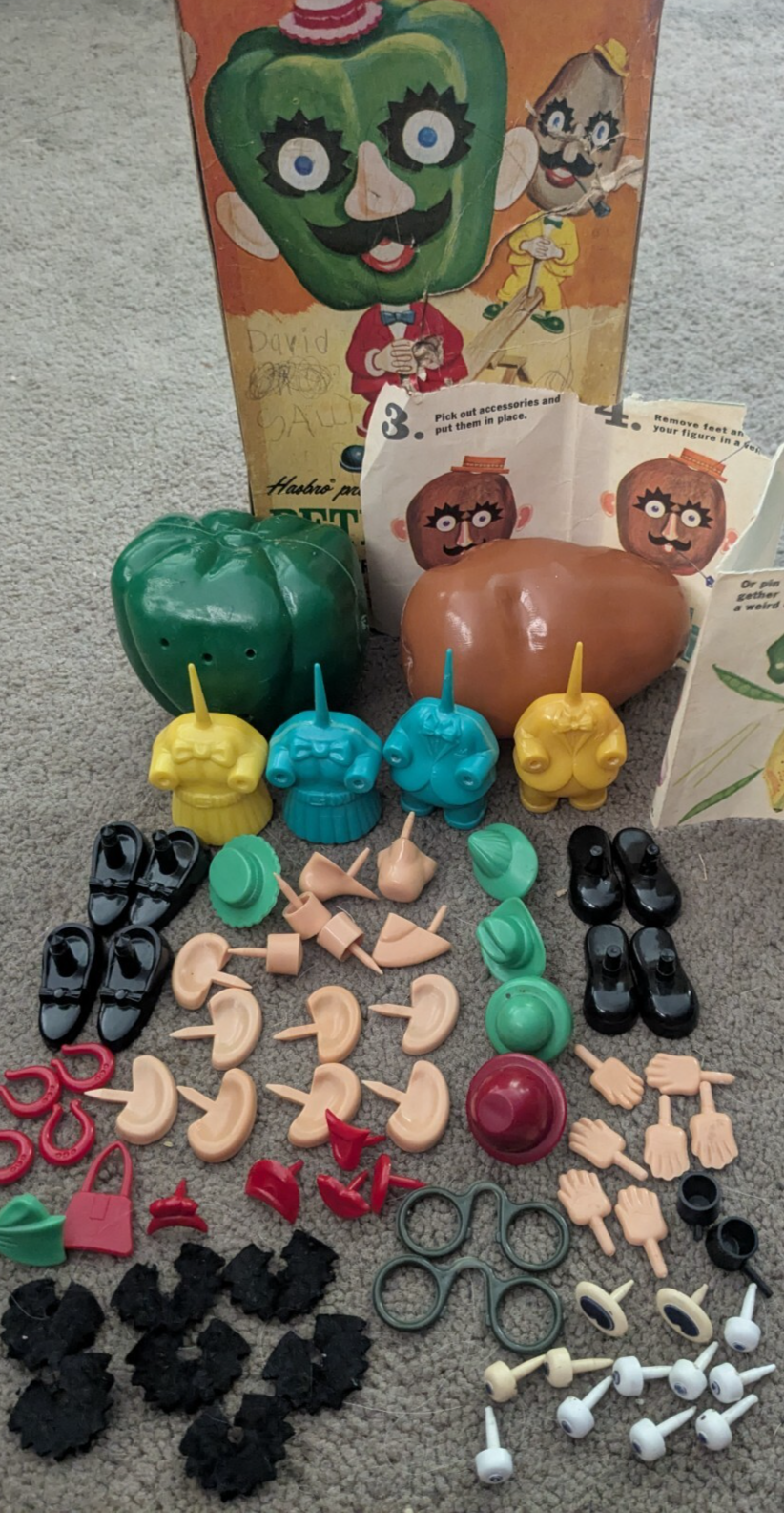 60's Hasbro Toy Pete the Pepper & Mr. Potato Head original box | eBay