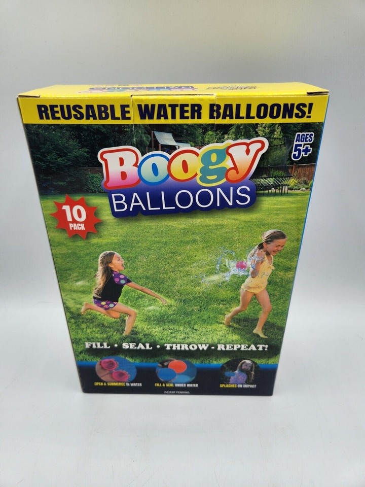 Boogy Balloons Reusable Water Balloons, Latex Free 10 Pack | eBay