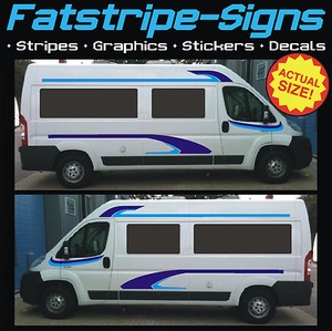 CITROEN RELAY EXLWB MOTORHOME VINYL GRAPHICS STICKERS DECALS STRIPES ...