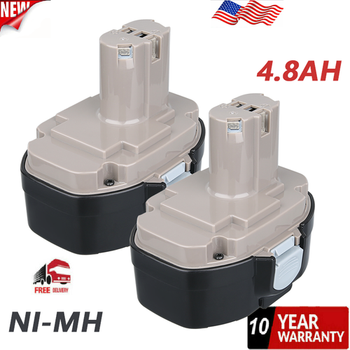 2X For Makita 1822 1834 1823 1833 1835 18V PA18 Battery 4.8Ah 8391D ...