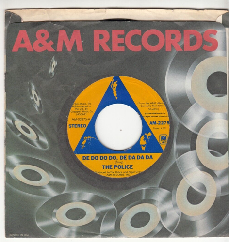 THE POLICE - DE DO DO DO, DE DA DA DA - ORIGINAL A & M RECORDS 45 ...
