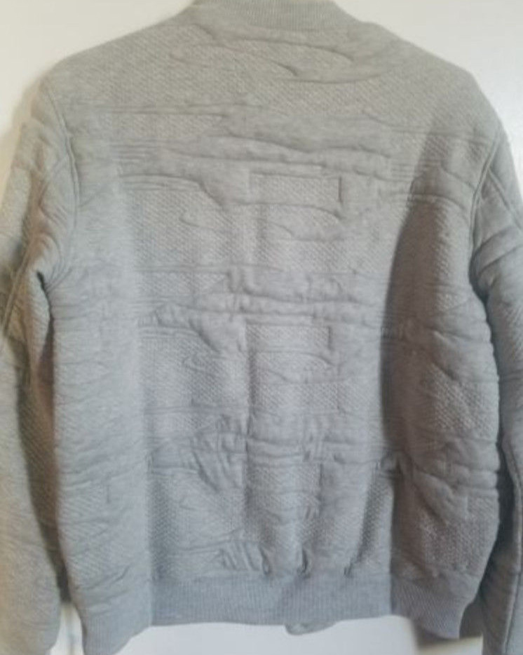 Diesel BOMBER JACKET LIGHT GREY Coat Italy - Gem