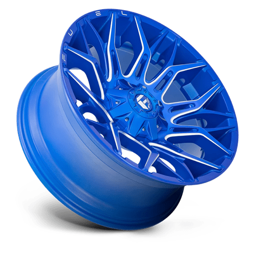 22X10 Fuel 1PC D770 TWITCH 8X180 -18MM ANODIZED BLUE MILLED | eBay