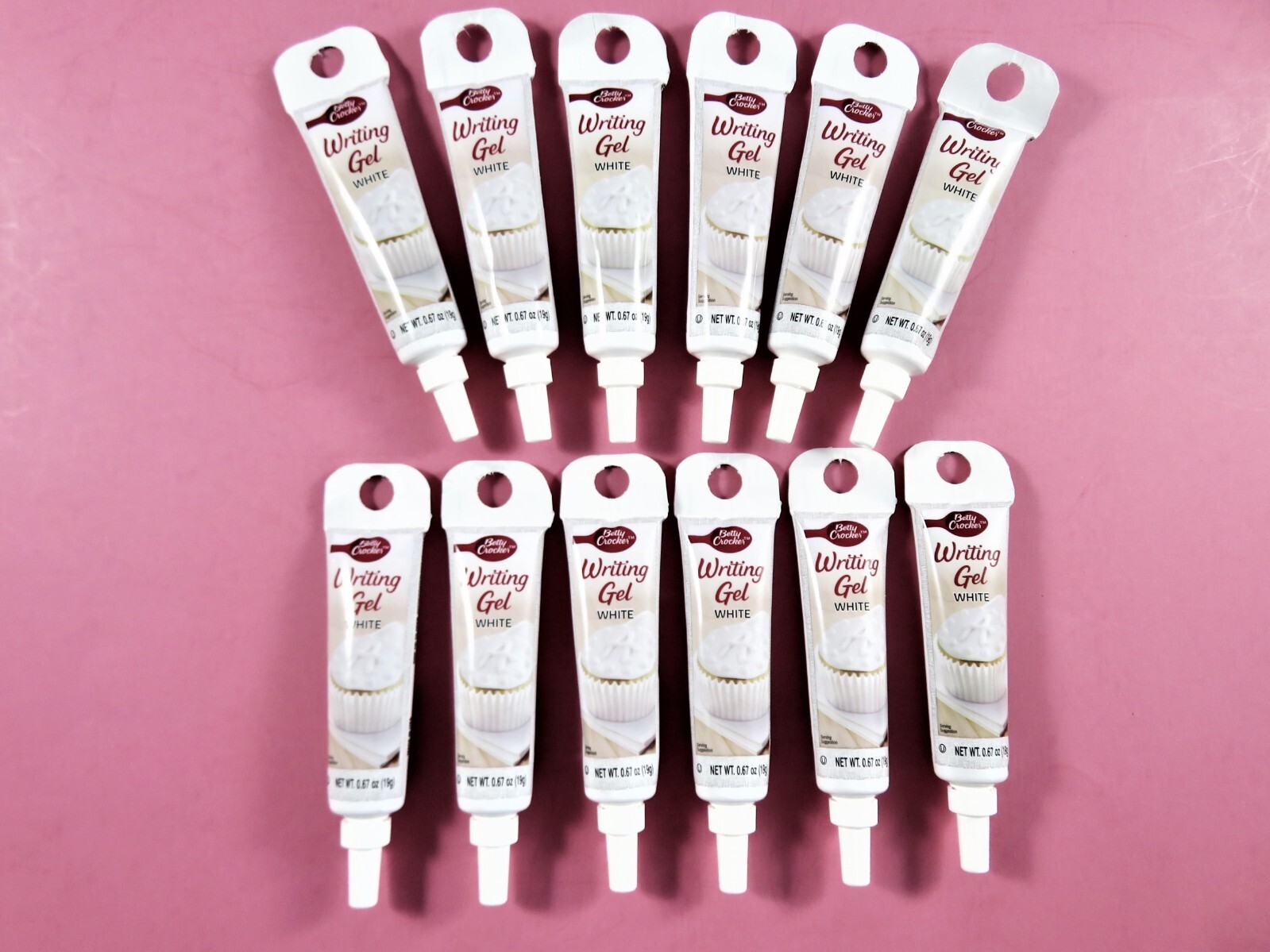 Betty Crocker Writing Gel Icing All White Lot Of 12 For Cake Decorating ...