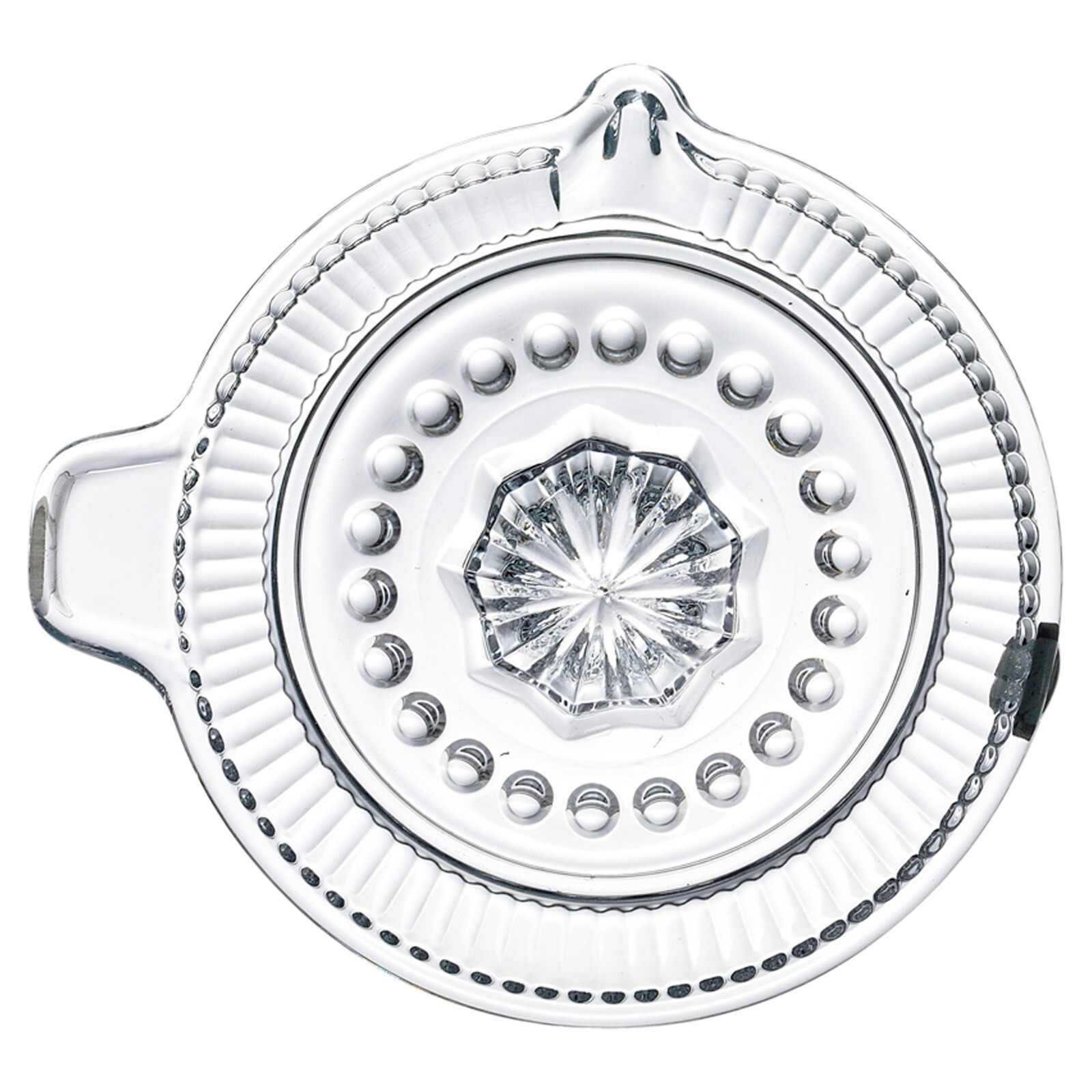 16cm Glass Citrus Lemon Orange Lime Squeezer Strainer Fresh Hand Juicer ...