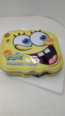 SpongeBob SquarePants Dominoes & Bingo Game Complete In Box Nickelodeon ...