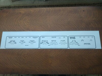 SUN Engine Analyzer 1115 Control Panel Graphics | eBay UK