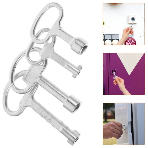 4 Pcs Universal Key Locking Electric Cabinet Small Triangle Triangular ...