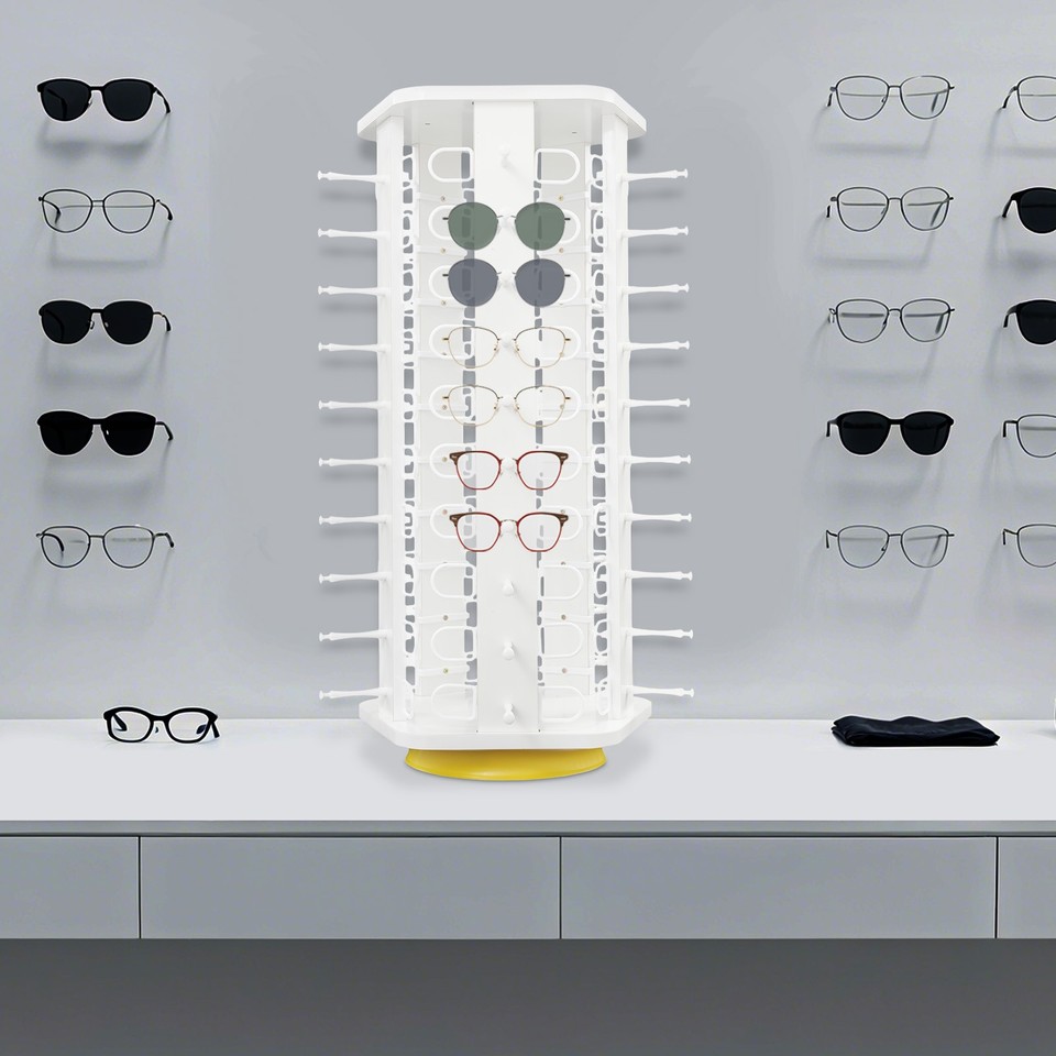 50 Pairs Rotating Glasses Storage Display Stand Commercial Eyewear ...