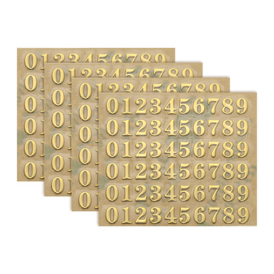 4 Sheets Number Stickers 0.12" Mini Number Stickers Number Stickers ...