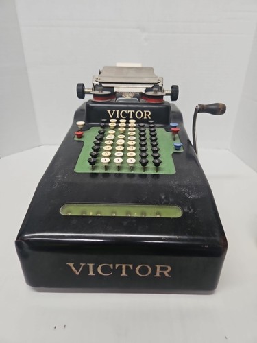 Antique VICTOR Adding Machine Vintage 1920's Era Very Heavy | eBay