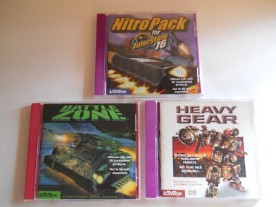 Limited Edition Lot Activision Heavy Gear Battle Zone Interstate 76 Win ...