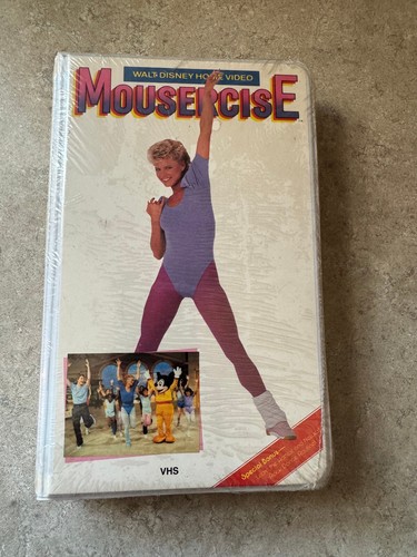 walt disney mousercise vhs new and sealed rare 1985 as is the plastic ...