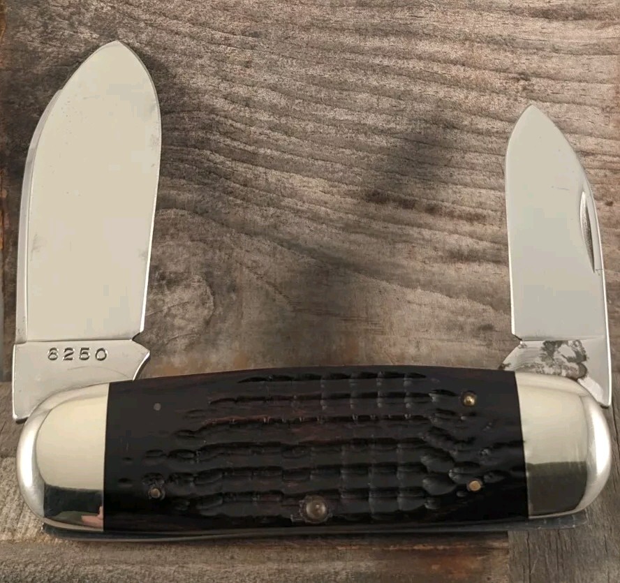 1977-79 Case XX Beautiful Genuine Jigged Hardwood 4.5" Elephant Toe ...