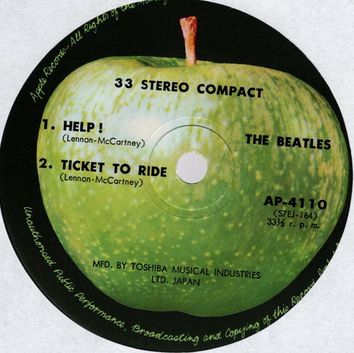 Beatles Help! / Ticket To Ride / I'm Down + 1 Japan Apple Ep W/PS 700 ...