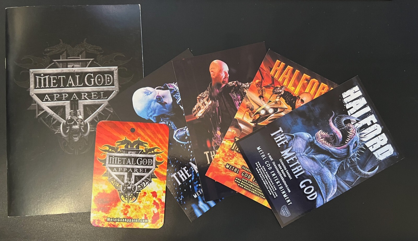 Metal God Apparel Book, Tag and B2B Post Cards Rare | eBay