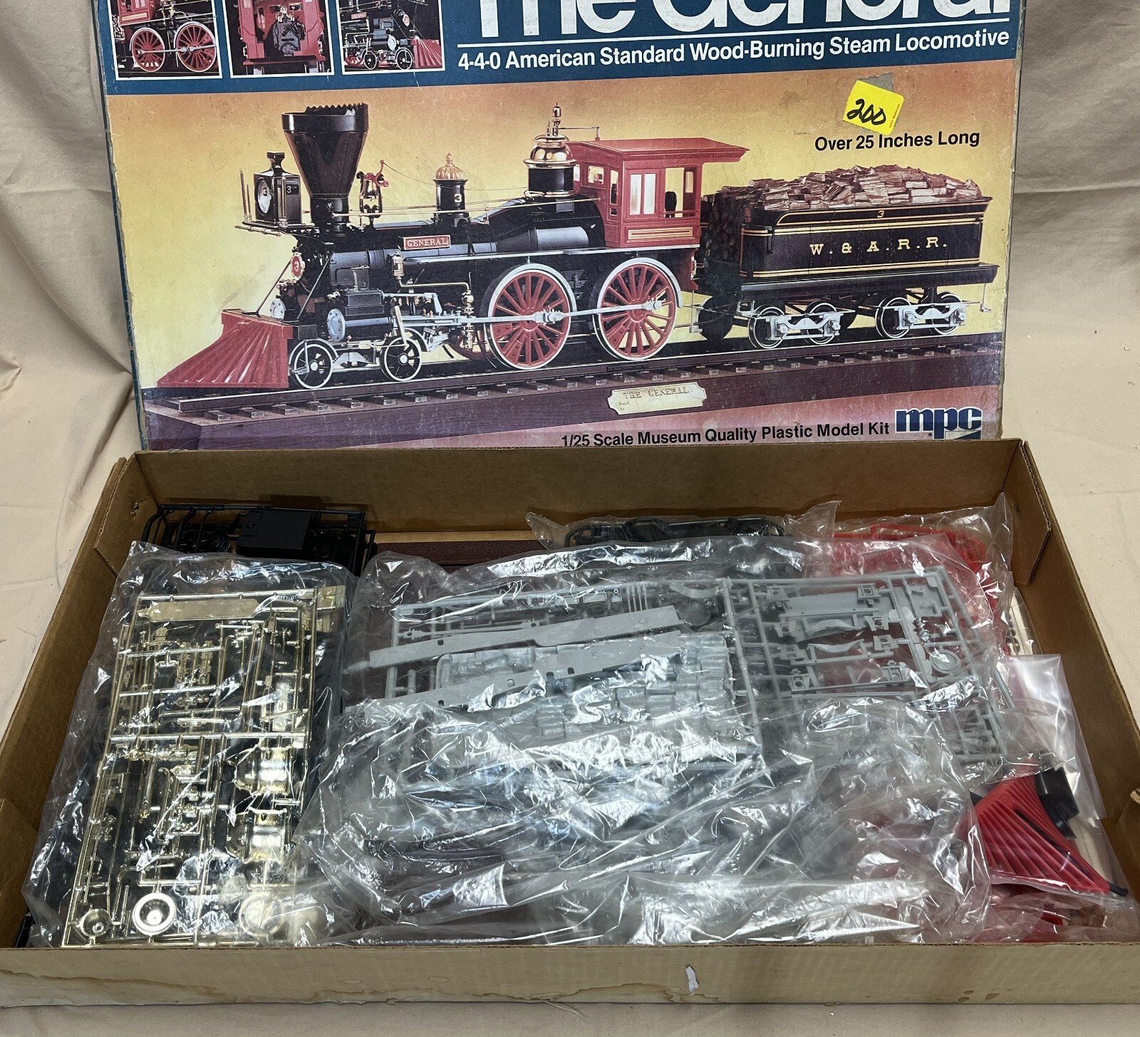 MPC 1/25 Scale The General 4-4-0 American Standard Steam Locomotive ...