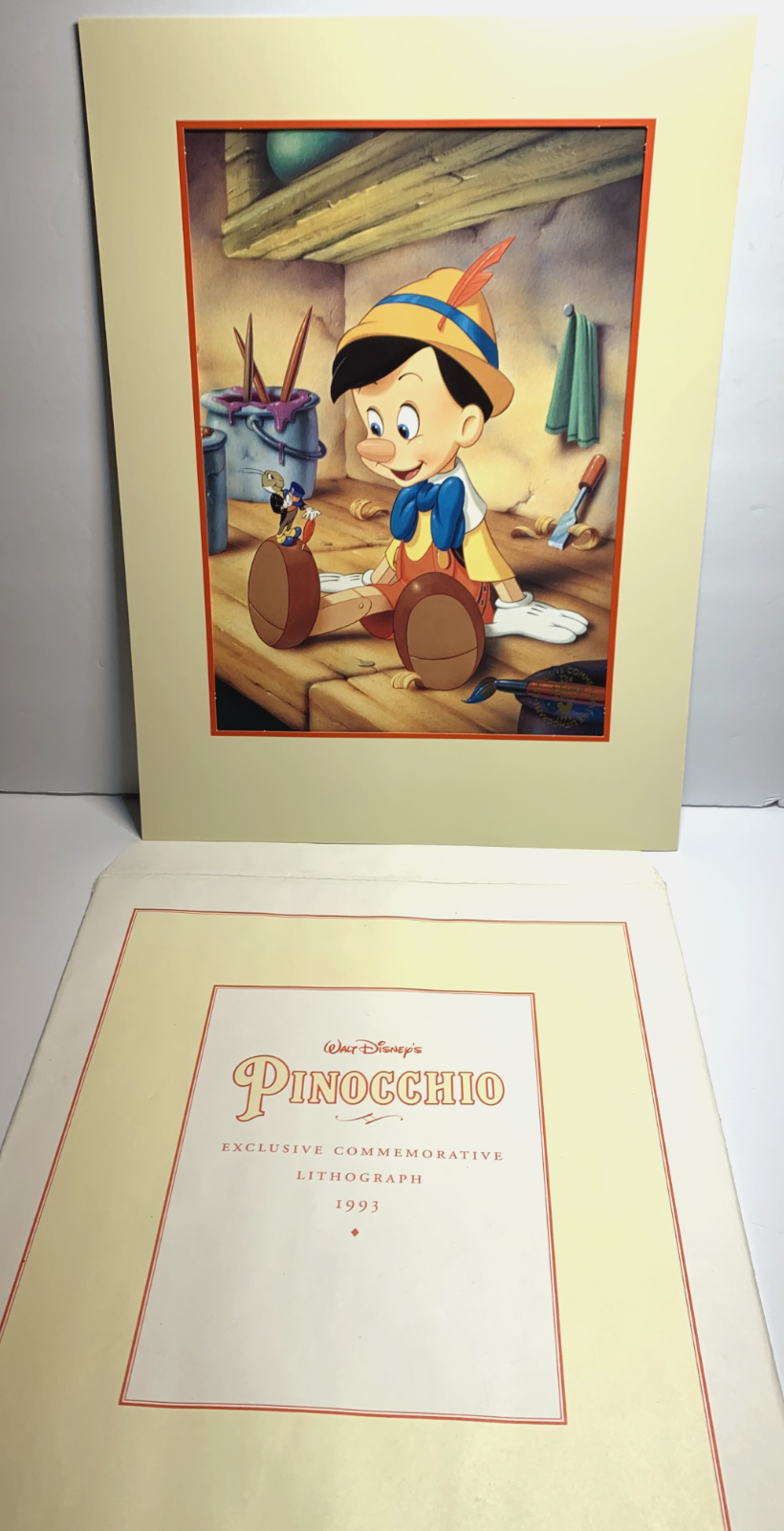 Vintage 1993 Pinocchio Lithograph. With Envelope. | eBay
