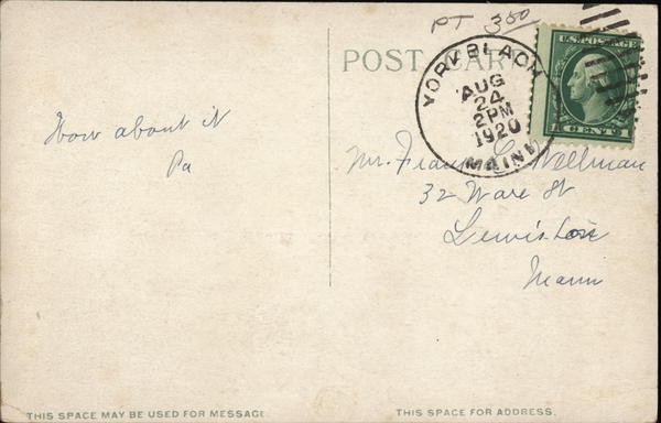York Beach, Maine ME I Want Yout Flot 1920 Antique Original Vintage ...