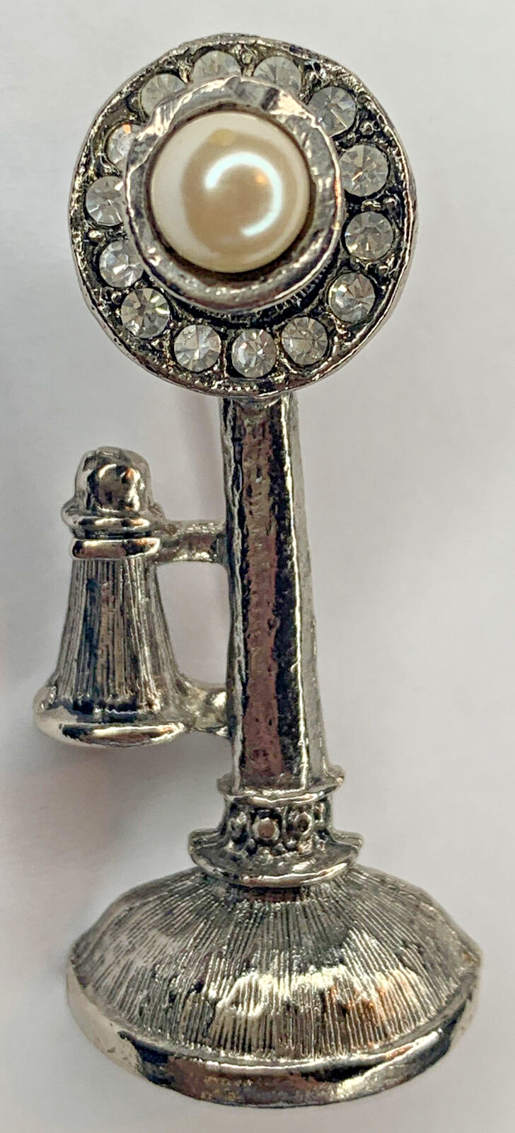 Vintage Candlestick Upright Telephone Silvertone WITH… - Gem
